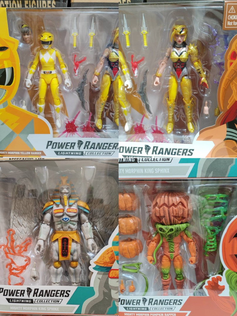 MMPR Power Rangers YELLOW RANGER SCORPINA PUMPKIN RAPPER KING SPHINX ...