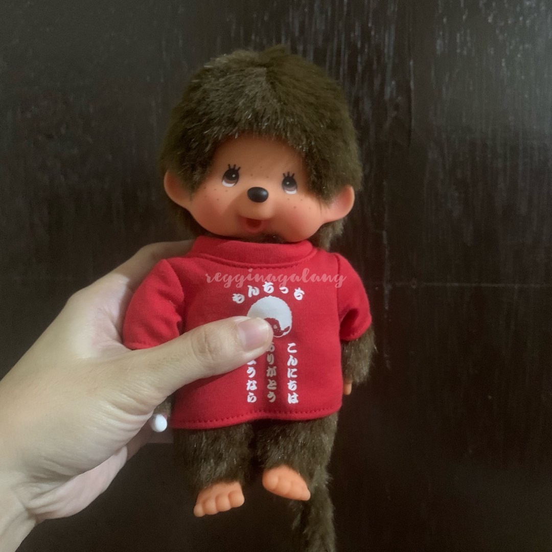Monchhichi in Red Shirt, Hobbies & Toys, Toys & Games on Carousell