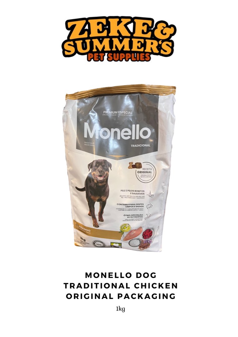 Monello Traditional Dog Adult Chicken 1kg Original packaging, Pet ...