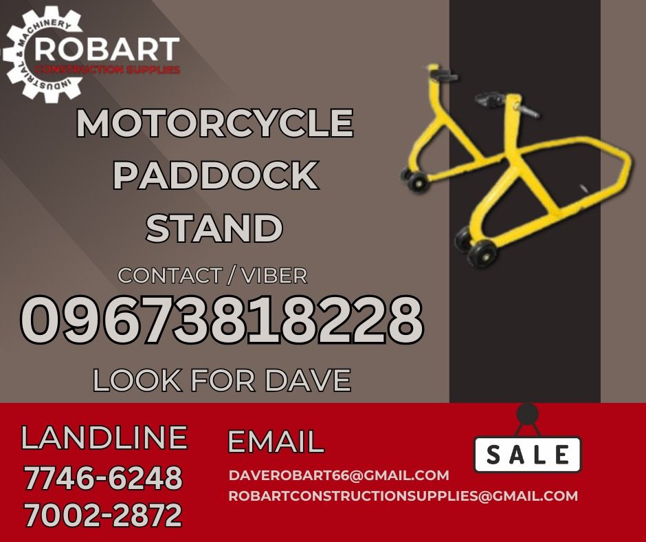 MOTORCYCLE PADDOCK STAND, Commercial & Industrial, Industrial Equipment ...