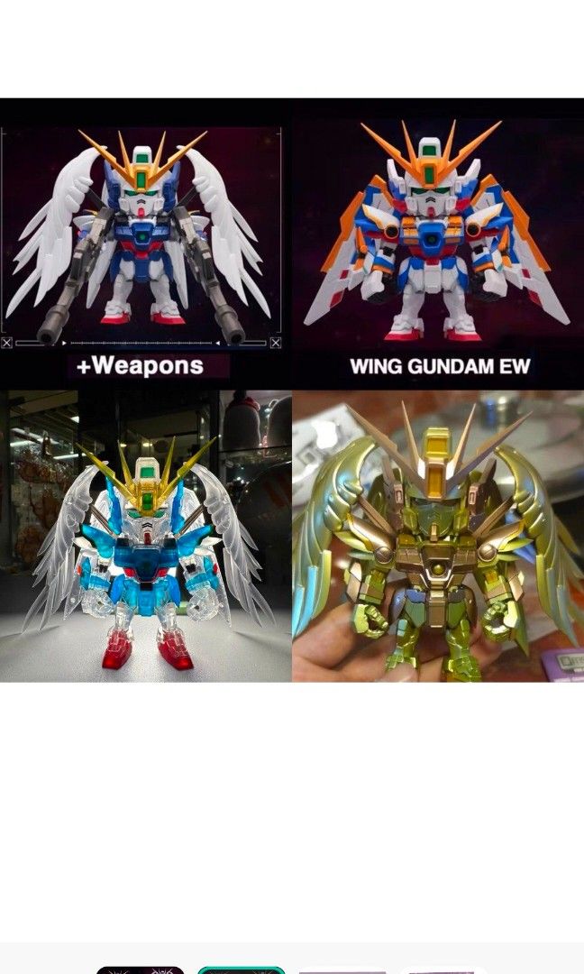 Mr bone time series and wing Gundam zero blind box, Hobbies & Toys ...