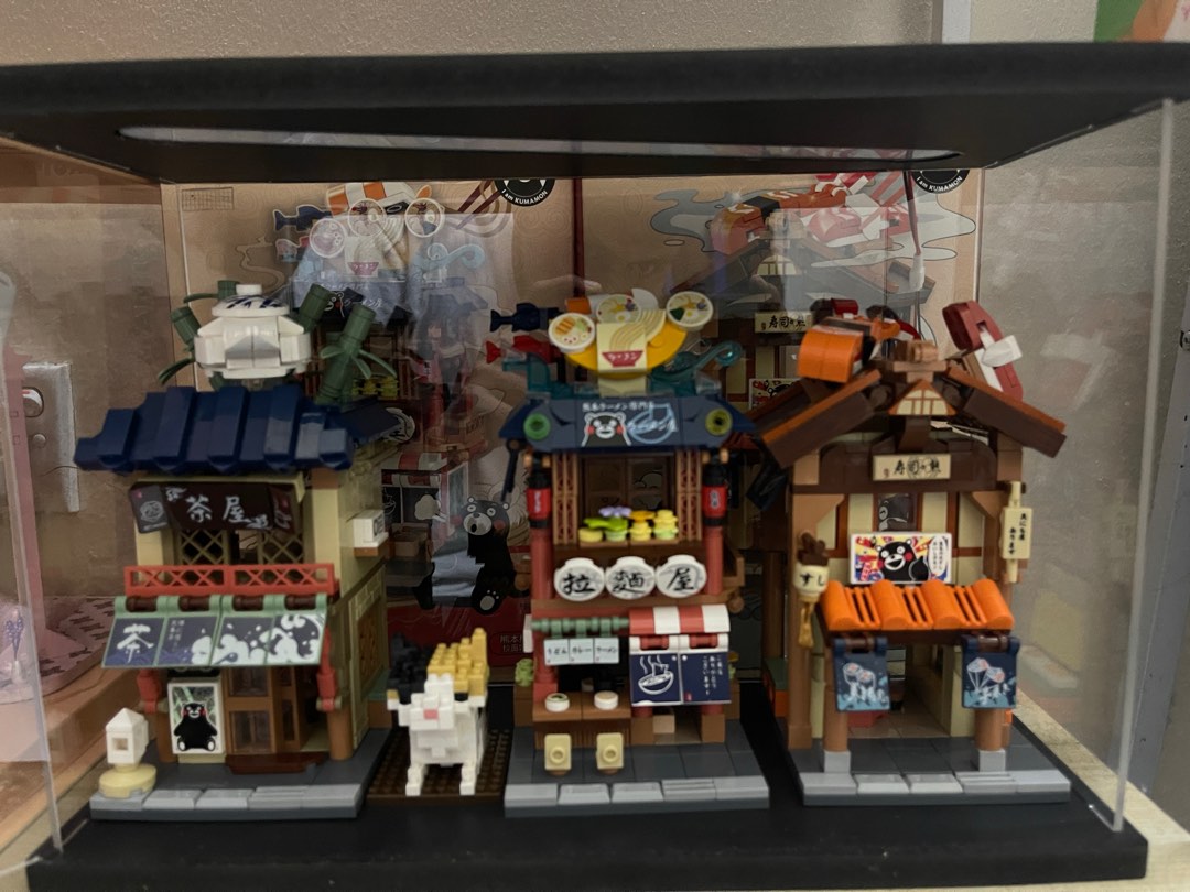 New Product Kumamon Sushi Restaurant Japanese Street View Series Lego Compatible Building Blocks ...