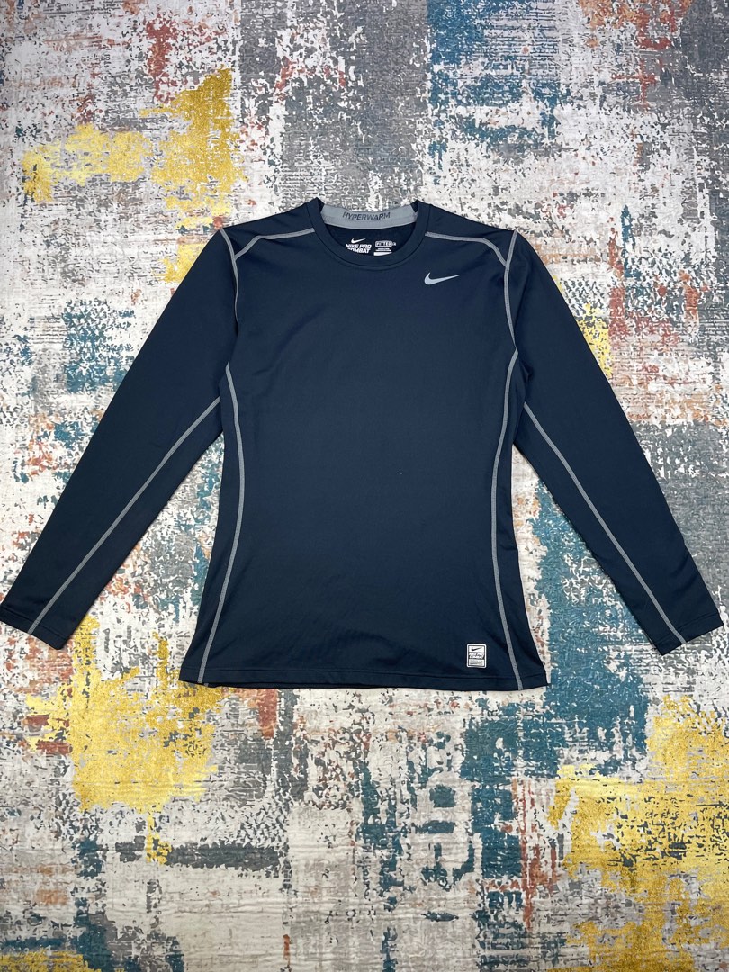 NIKE PRO COMBAT FITTED HYPERWARM, Men's Fashion, Activewear on Carousell