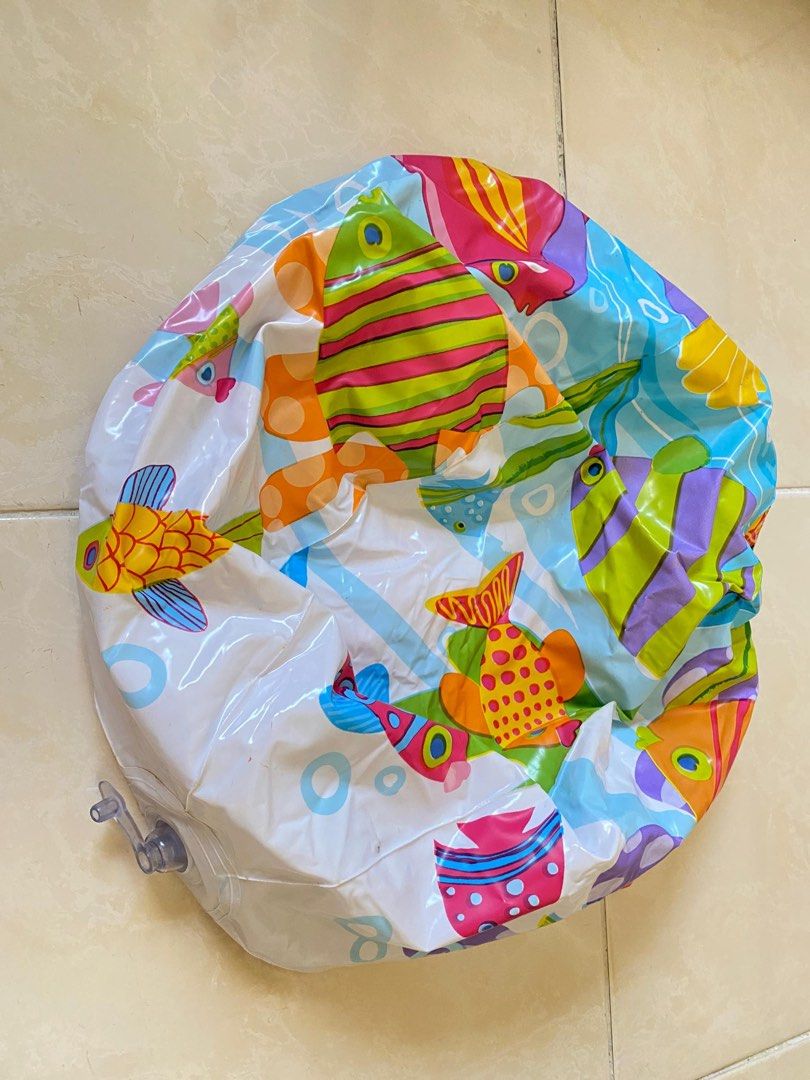 Outdoor Frisbee & Kids Inflatable Swimming Ring Float & Beach Ball ...