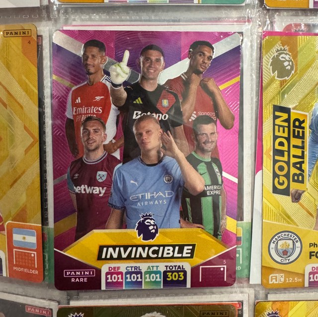 Panini Adrenalyn XL Premier League 2025 Invincible Sapphire ultra rare ...