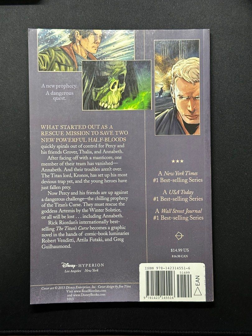 PERCY JACKSON PJO The Lightning Thief The Titan's Curse Graphic Novel ...