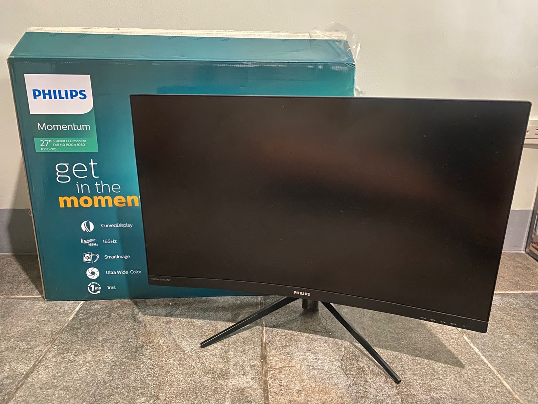 Original Philips 272M8 27" Curved LCD monitor Full HD, Computers & Tech ...
