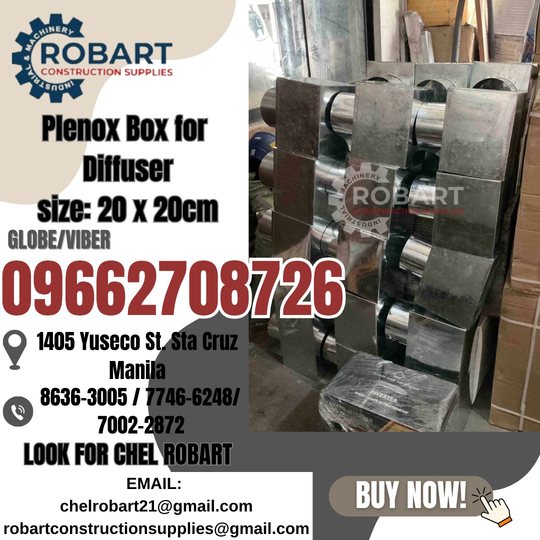 PLENUM BOX FOR DIFFUSER, Commercial & Industrial, Construction ...