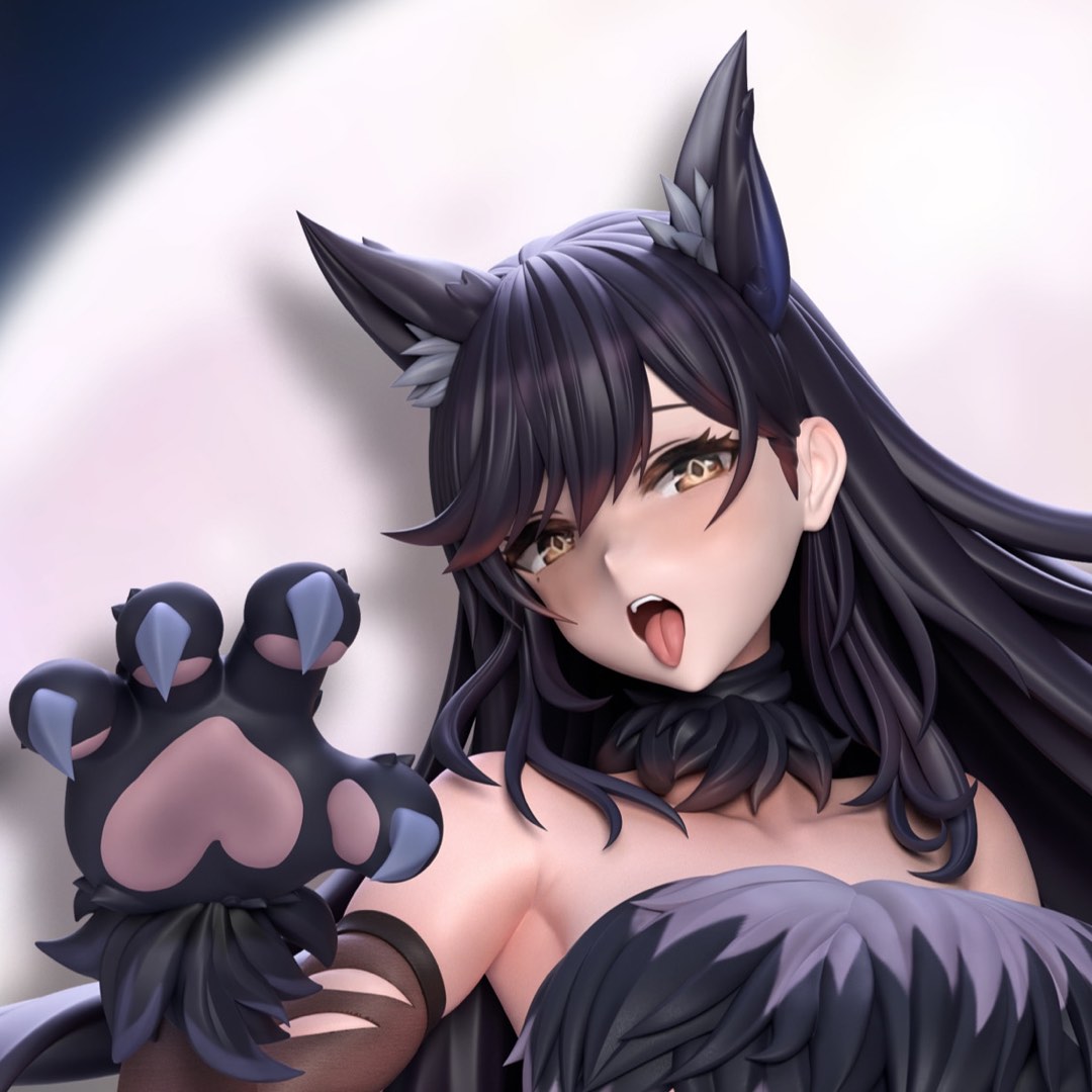 [PO] Arctic Wolf Studio - Azur Lane Full Moon's Feral Wolf Ver. Atago - StatuesGK [FREE SHIPPING ...