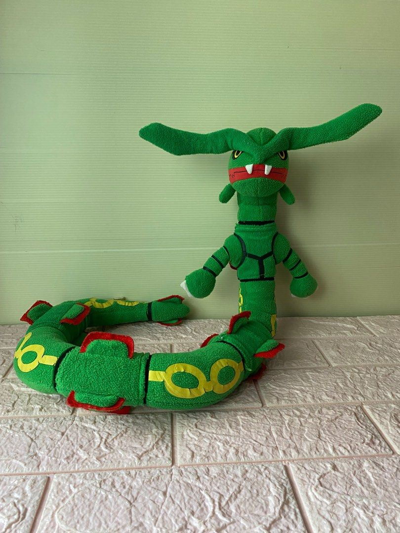 Pokemon Center Rayquaza Plush, Hobbies & Toys, Toys & Games on Carousell