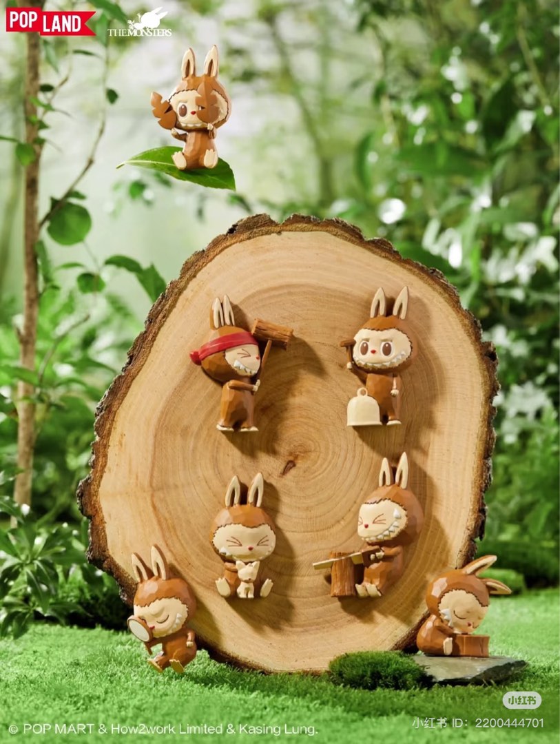 Popmart Labubu The Monsters Timber Workshop Popland Exclusive Keychain ...