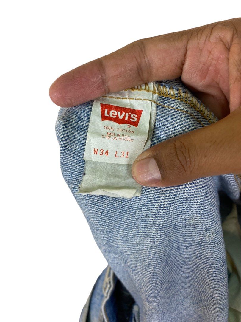 Rare Vintage Levis 610 Production Error Double Red Tab, Men's Fashion ...