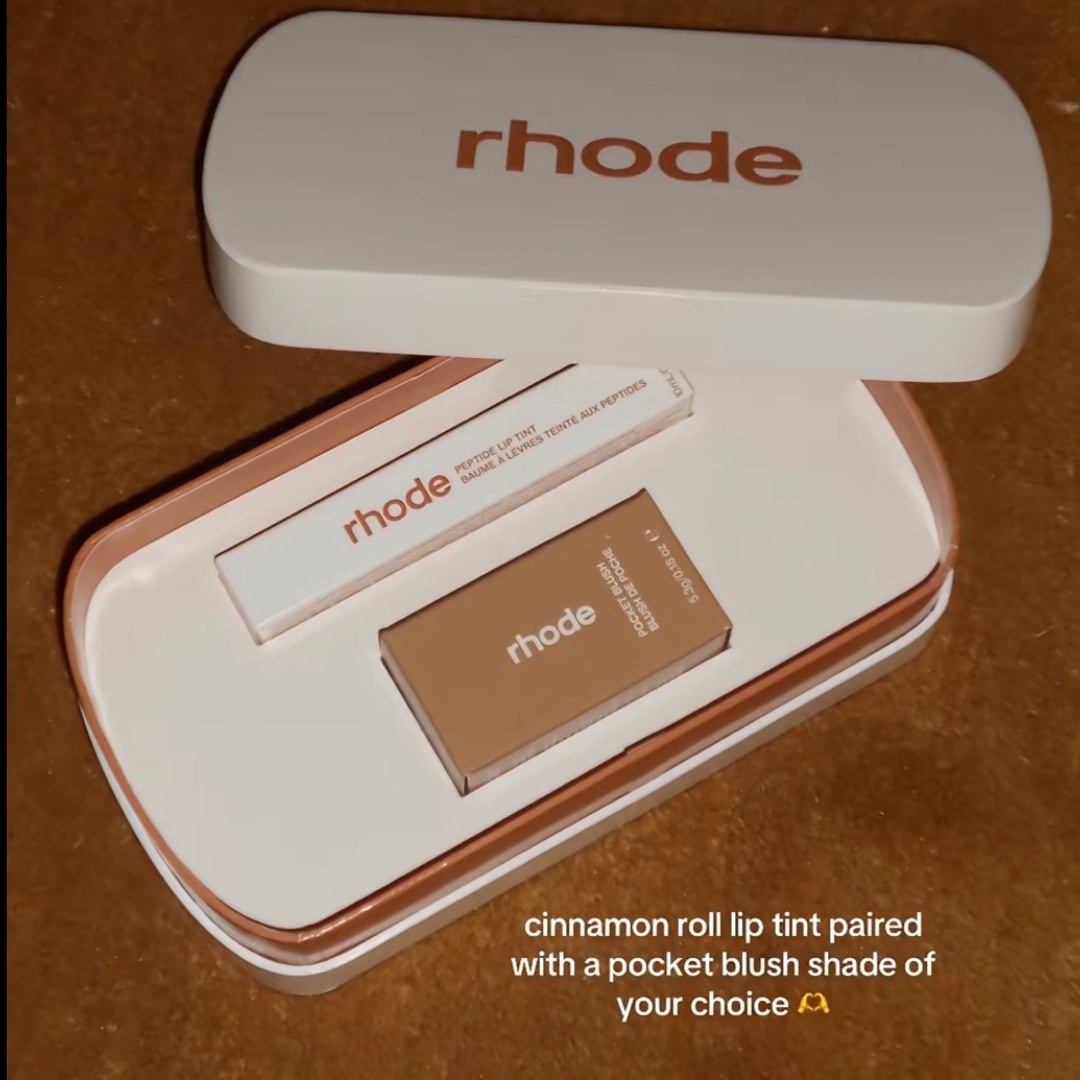 Rhode birthday duo cinnamon lip tint, Beauty & Personal Care, Face ...