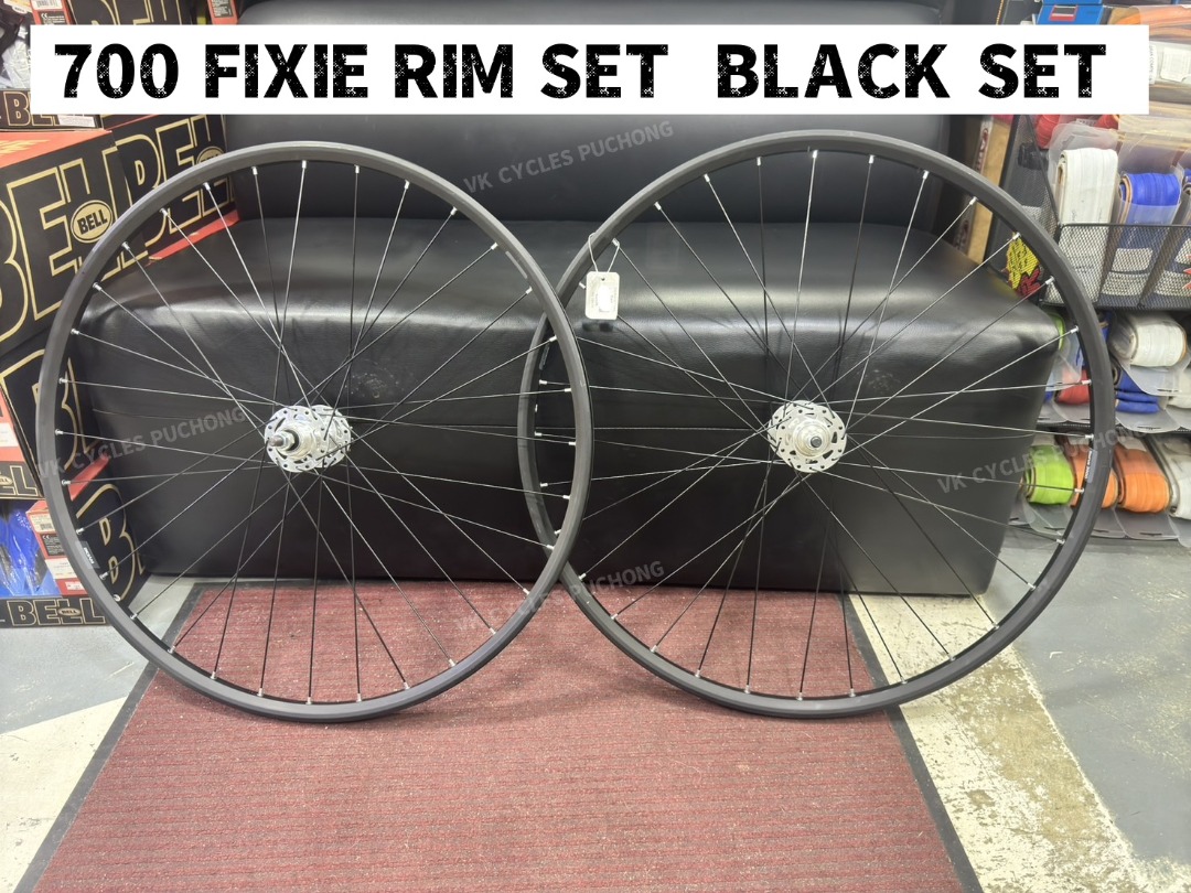 RYDE TAURUS 2000 700 FIXIE RIM SET BLACK SET Bicycle Fixie Rim Set ...