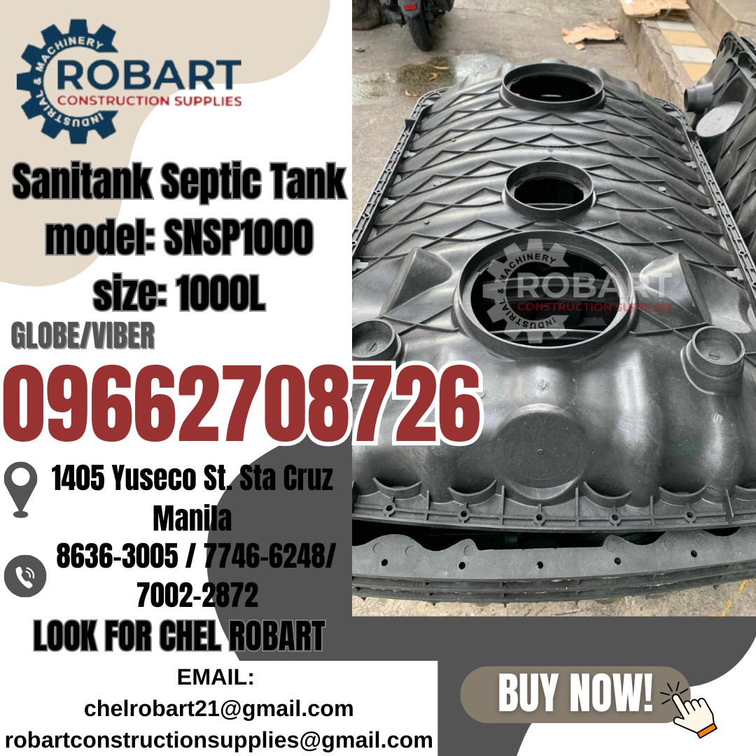 SANITANK SEPTIC TANK, Commercial & Industrial, Construction & Building ...