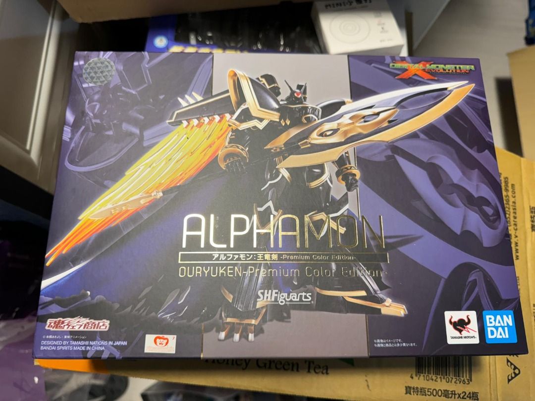 [二手]SHF ALPHAMON OURYUKEN Premium Color Edition 數碼暴龍 阿爾法獸 S.H.Figuarts, 興趣及遊戲, 玩具 & 遊戲類 - Carousell