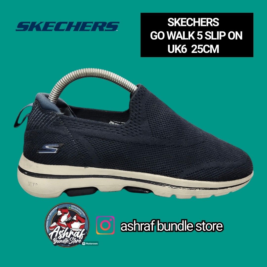SKECHERS GO WALK 5 SLIP ON (UK6), Men's Fashion, Footwear, Sneakers on Carousell