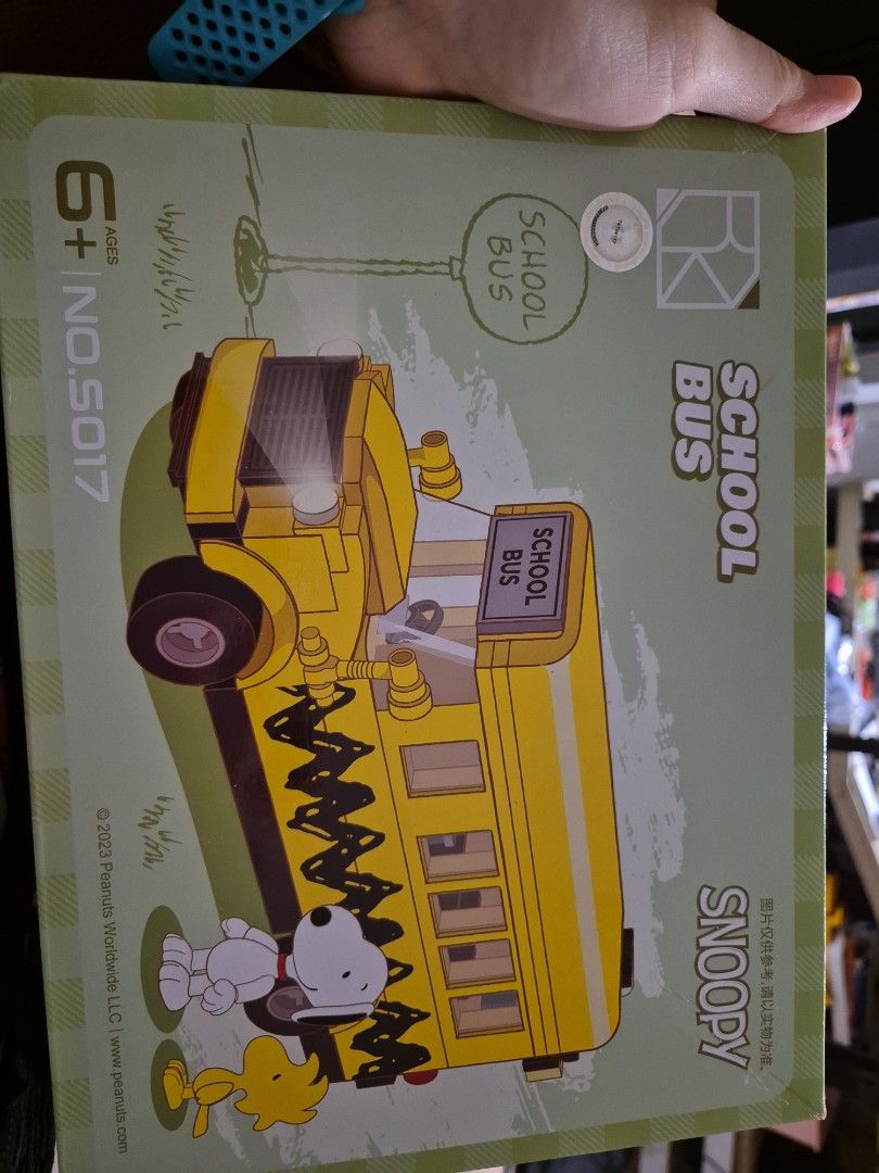 Snoopy school bus nano blocks, Hobbies & Toys, Toys & Games on Carousell