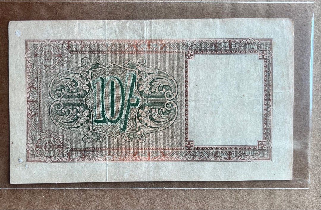 UK British military banknotes 10 Shilling ,issued in 1943 WWII, Rare ...