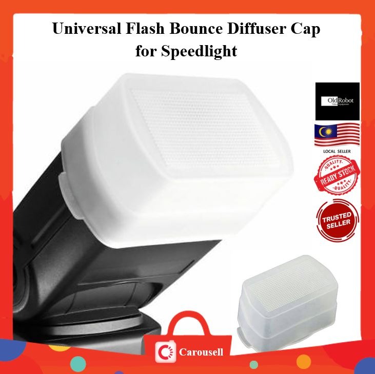Universal Flash Bounce Diffuser Cap for Speedlight, Photography ...