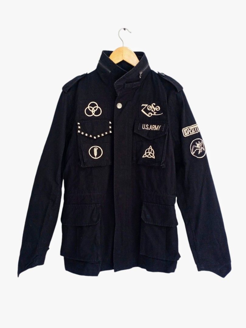 US ARMY X LED ZEPPELIN PARKA JACKET, Men's Fashion, Activewear on Carousell