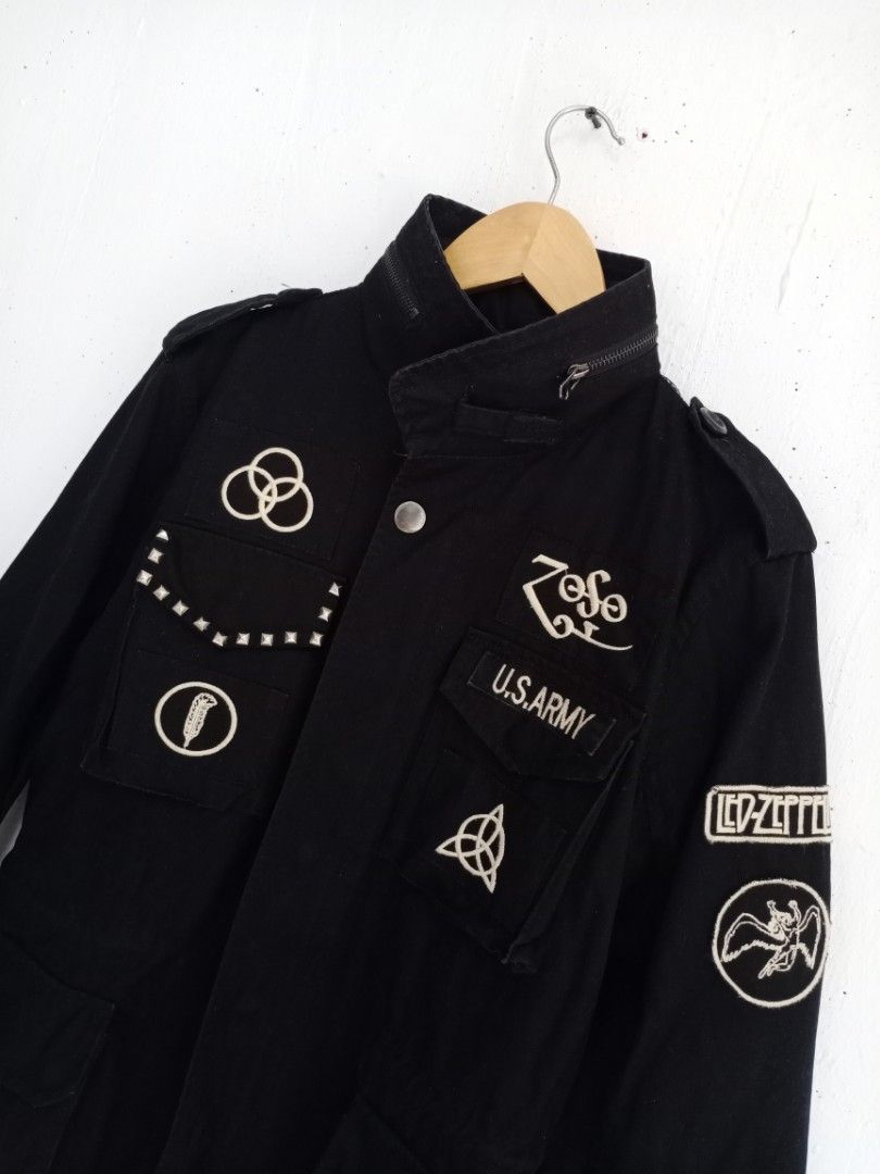 US ARMY X LED ZEPPELIN PARKA JACKET, Men's Fashion, Activewear on Carousell