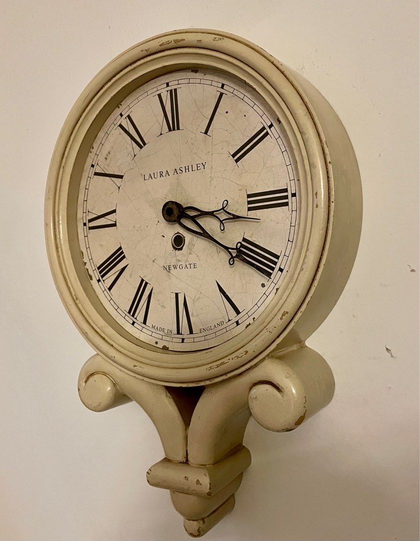 Vintage Laura Asley UK Resin Wall Clock German Quartz Movement / Size ...