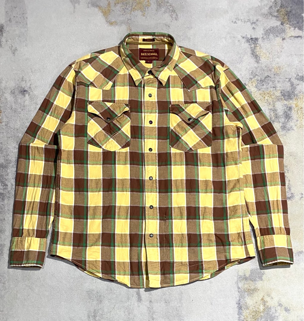 WESTERN FLANNEL BACK NUMBER X ROUGH X LONG SLEVE Not Levis Buzzricksons ...