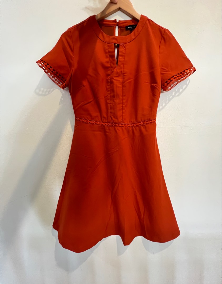 Women brick color dress, Women's Fashion, Dresses & Sets, Dresses on ...