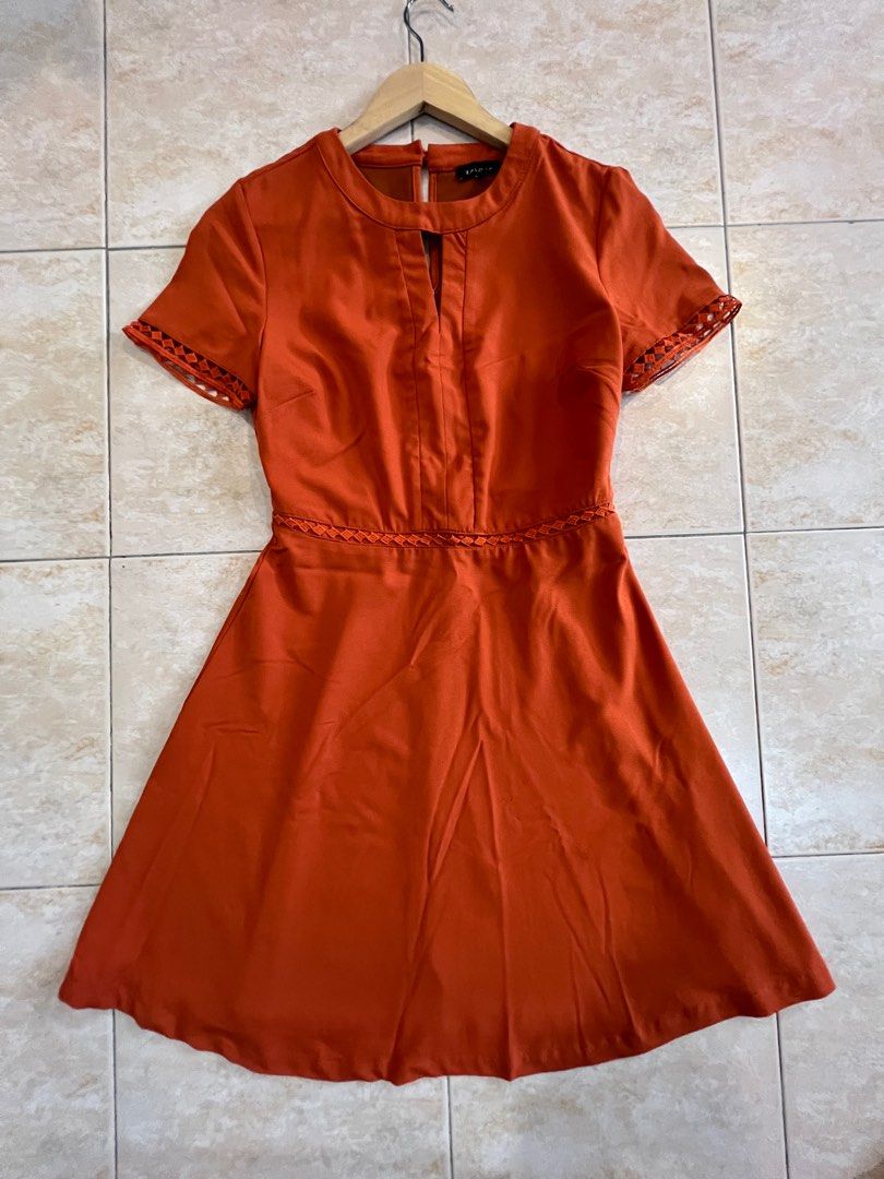 Women brick color dress, Women's Fashion, Dresses & Sets, Dresses on ...