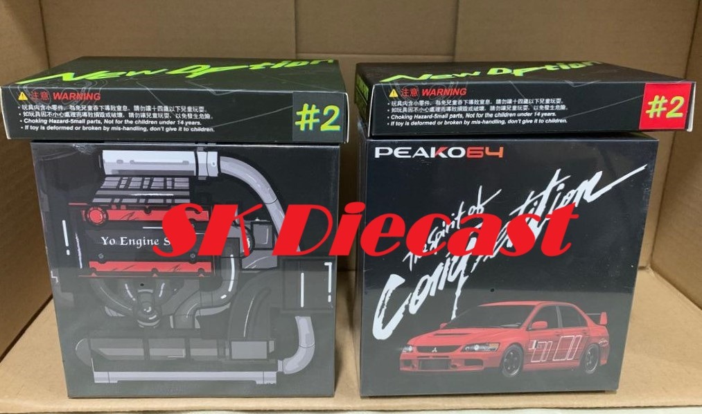 YES x Peako 1/64 Mitsubishi Lancer Evolution VIII MR (Evo 8.5) Grey ...