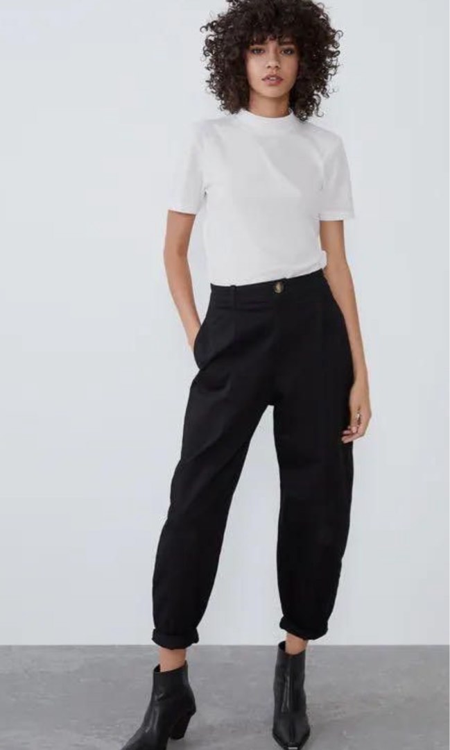 ZARA | HW Pants Eur36, Women's Fashion, Bottoms, Jeans on Carousell