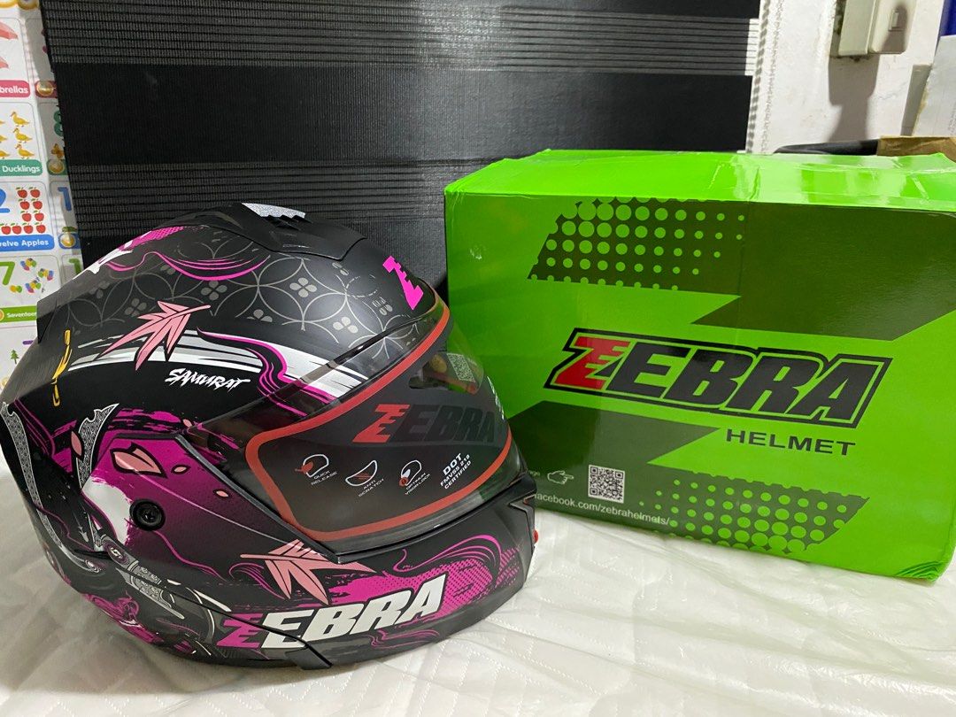ZEBRA with Design Modular Helmet Dual Visor Motorcycle, Motorbikes ...