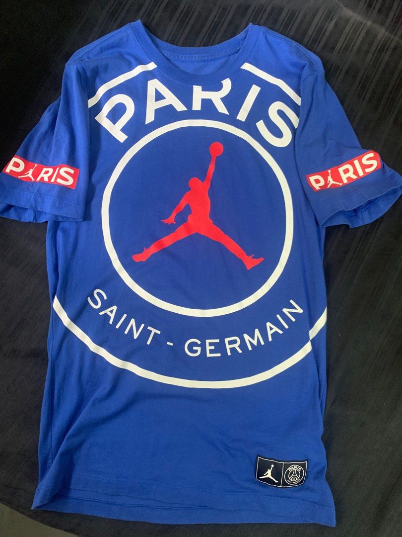 Air jordan paris (PSG), Men's Fashion, Tops & Sets, Tshirts & Polo ...