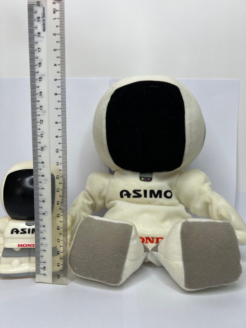 ASIMO Humanoid Honda Robot Hand Puppet Plush and Asimo Soft Vinyl Coin ...