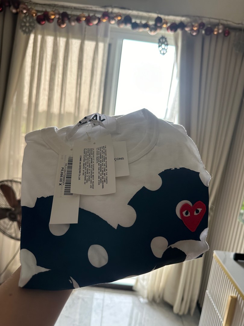 Authentic CDG PLAY Comme des garcons, Men's Fashion, Tops & Sets ...