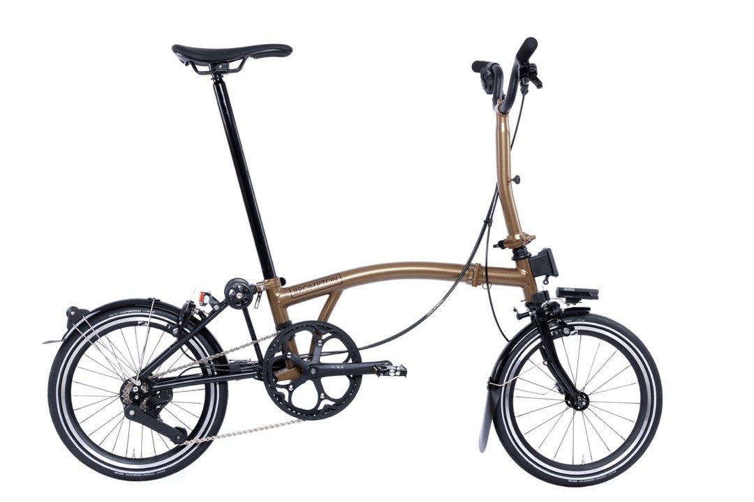 Brompton P Line Bronze Sky 12 Speed Mid, Sports Equipment, Bicycles ...