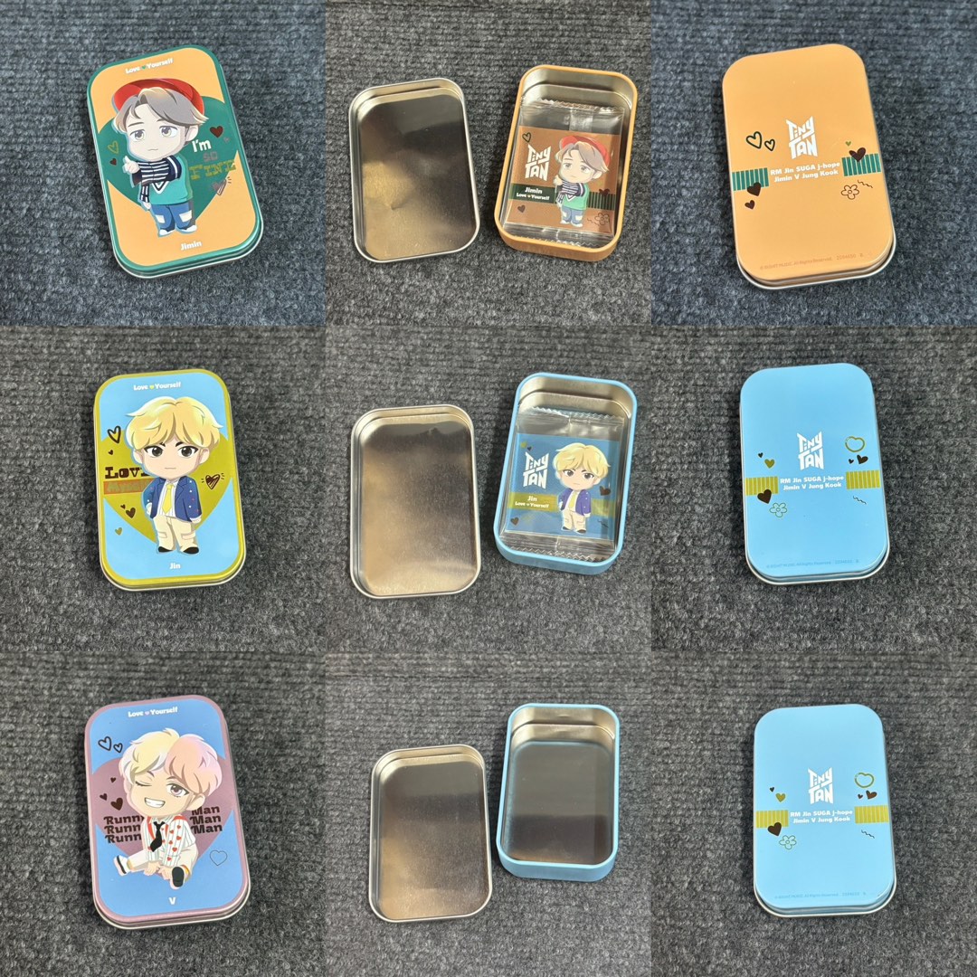 BTS Tinytan Tin Can, Hobbies & Toys, Memorabilia & Collectibles, K-Wave on Carousell