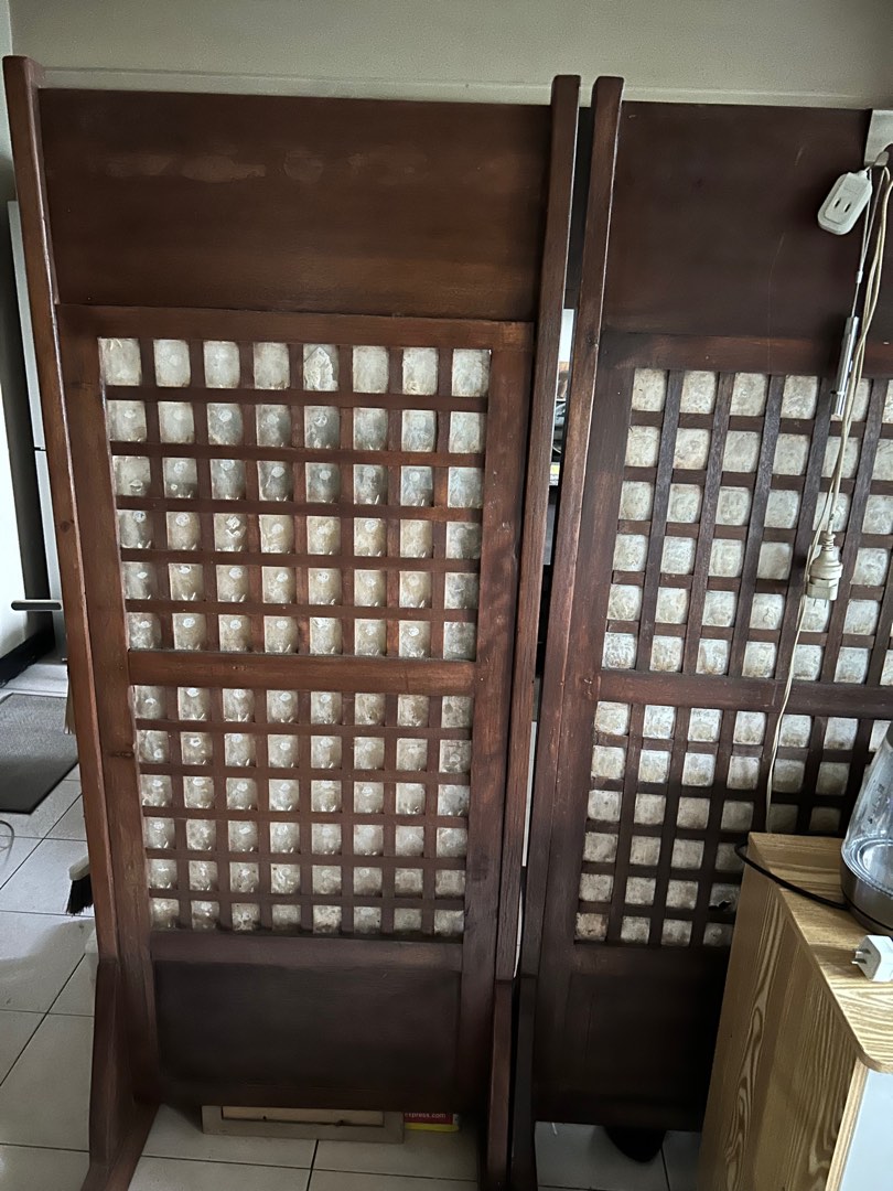 Capiz Antique Partition , Furniture & Home Living, Furniture, Shelves ...