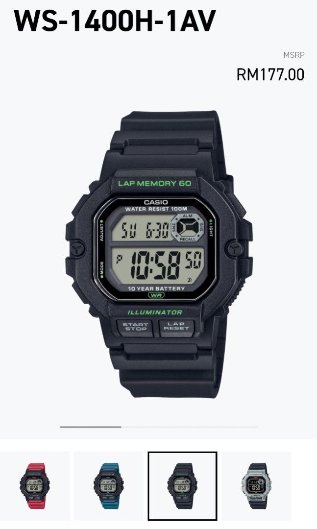 Casio module no 3511, Men's Fashion, Watches & Accessories, Watches on ...