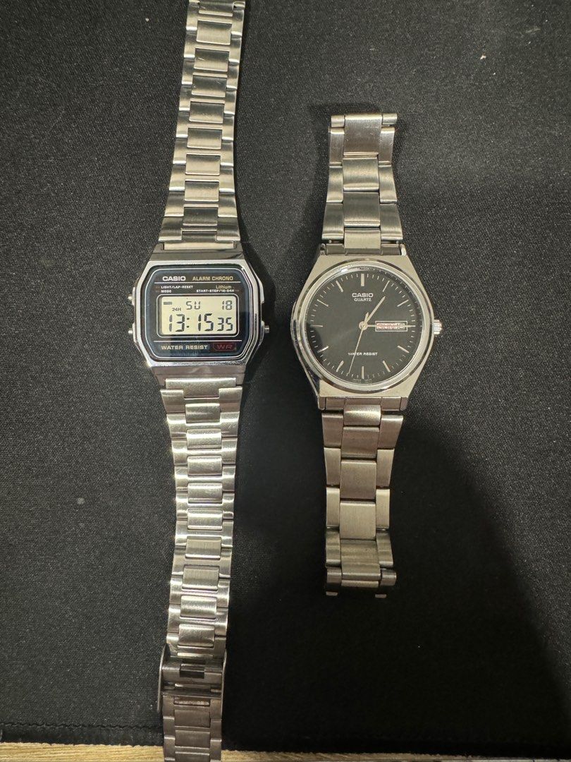 Casio Watch Combo A158,MTP1240, Men's Fashion, Watches & Accessories ...