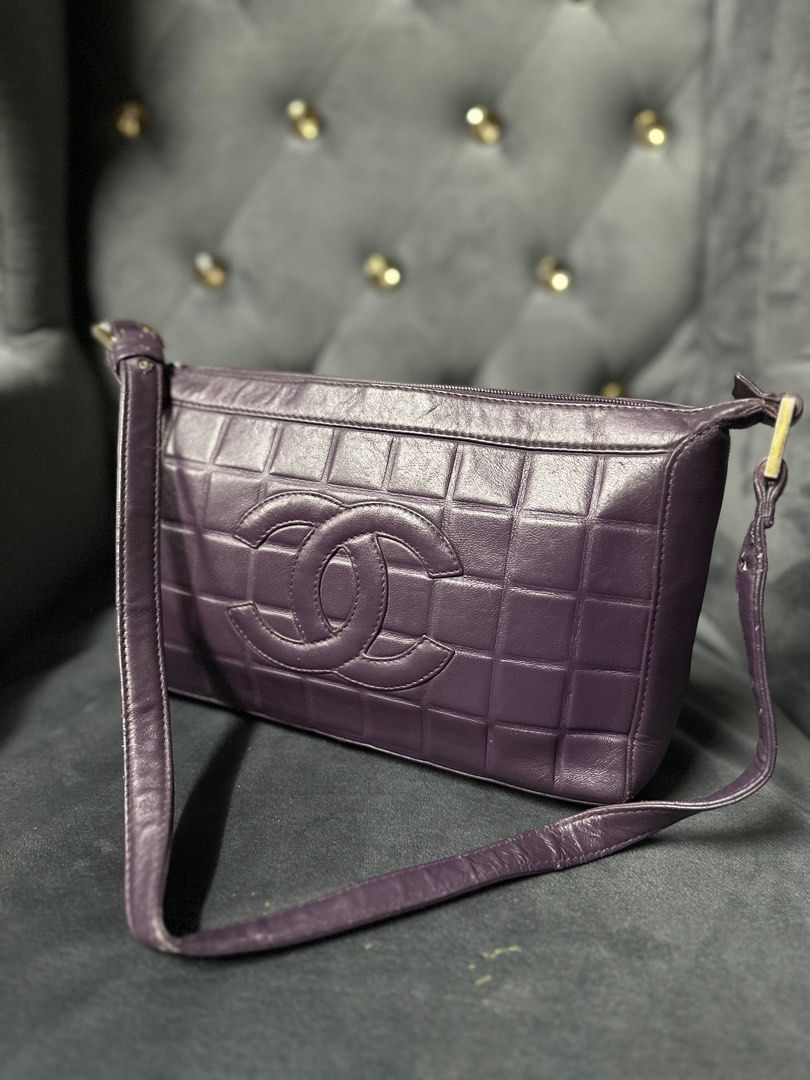 Chanel Choco bar, Women's Fashion, Bags & Wallets, Shoulder Bags on ...
