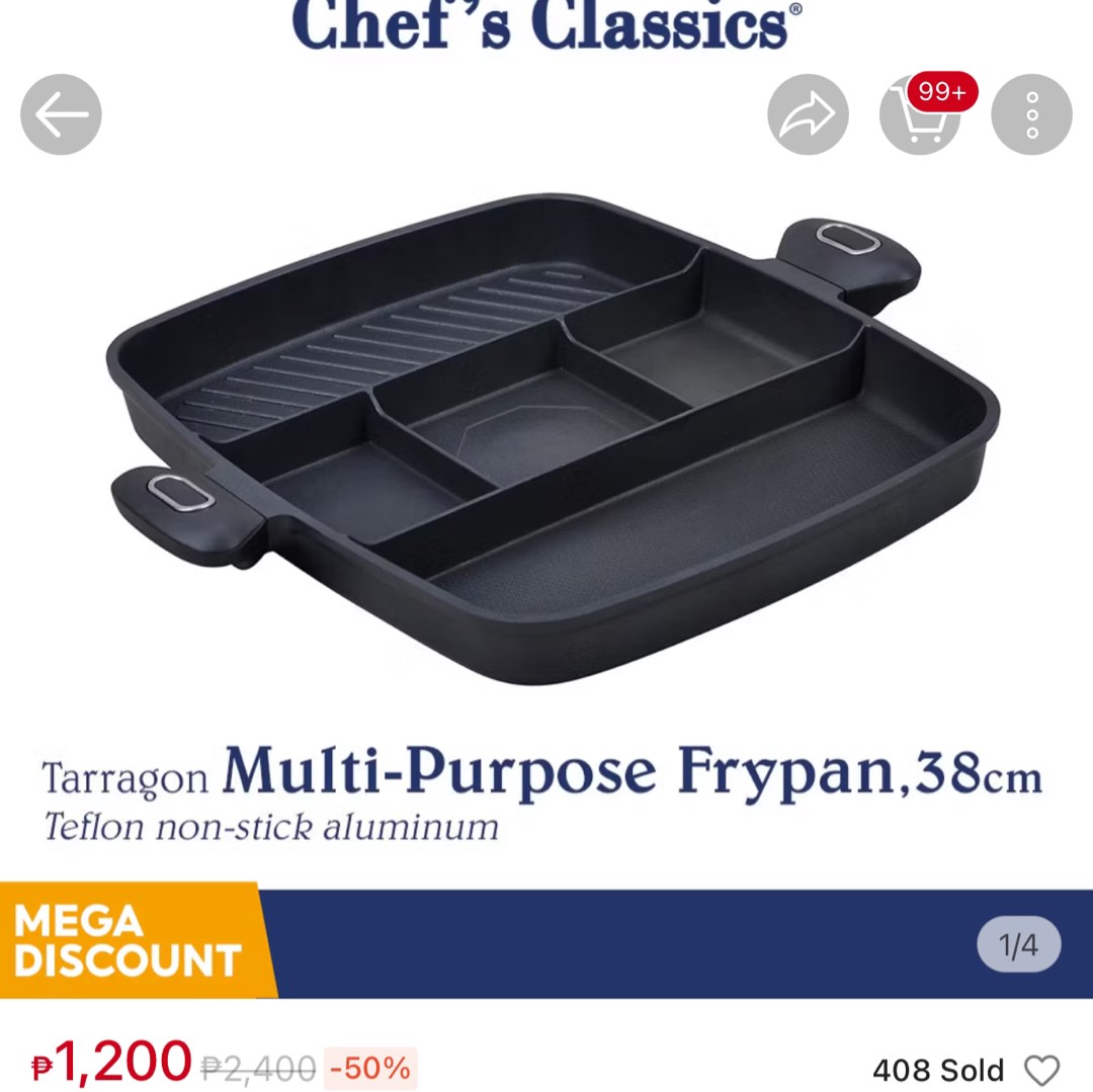 Chef's Classic all in one fry pan, Furniture & Home Living, Kitchenware ...