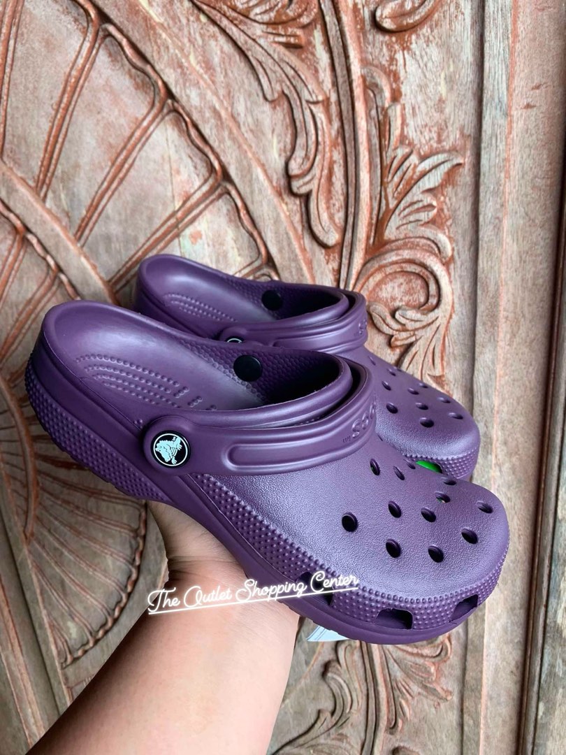 Crocs Dark Iris Clog, Women's Fashion, Footwear, Slippers and slides on ...