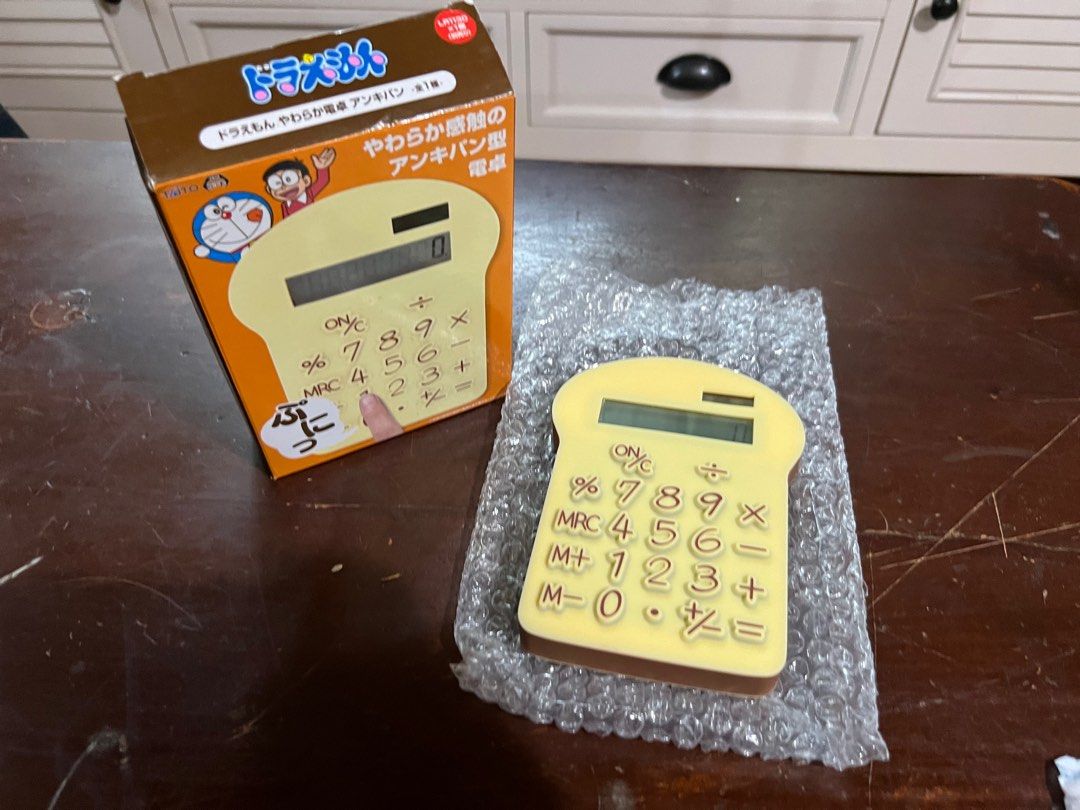 Doraemon bread solar calculator, Everything Else, Others on Carousell