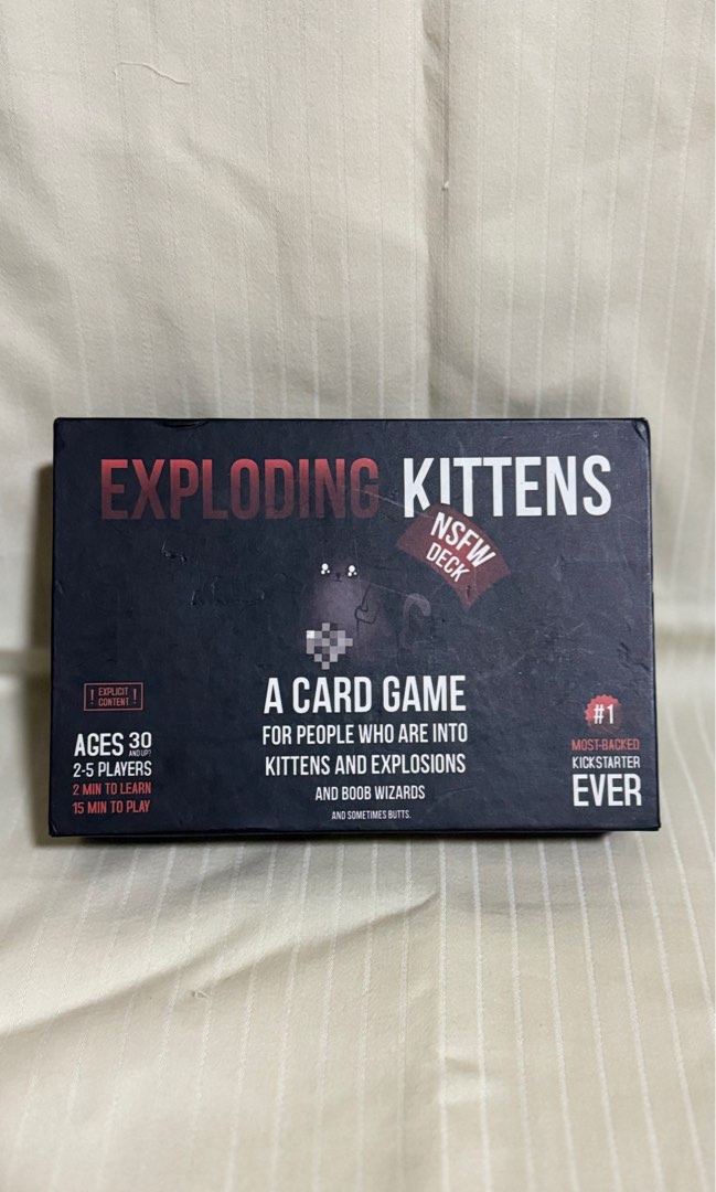 Exploding Kittens NSFW Edition, Hobbies & Toys, Toys & Games on Carousell