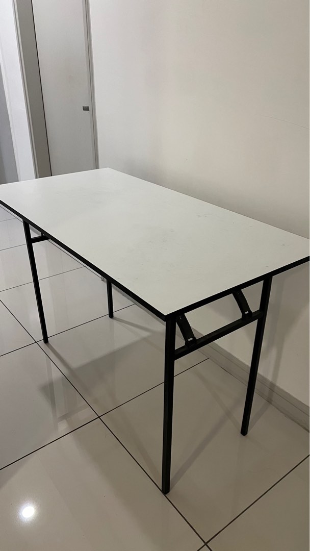 Foldable Table (120 x 60 x 76cm ), Furniture & Home Living, Furniture ...