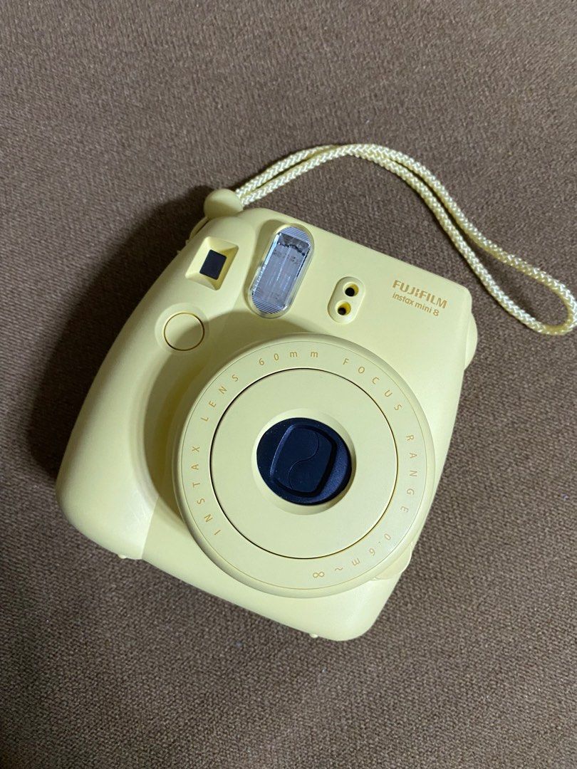 FUJI INSTAX MINI 8 INSTANT YELLOW COLOR CAMERA ( NEW DISPLAY UNIT ...