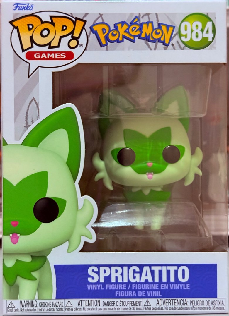 Funko Pop Pokemon Sprigatito, Hobbies & Toys, Toys & Games on Carousell
