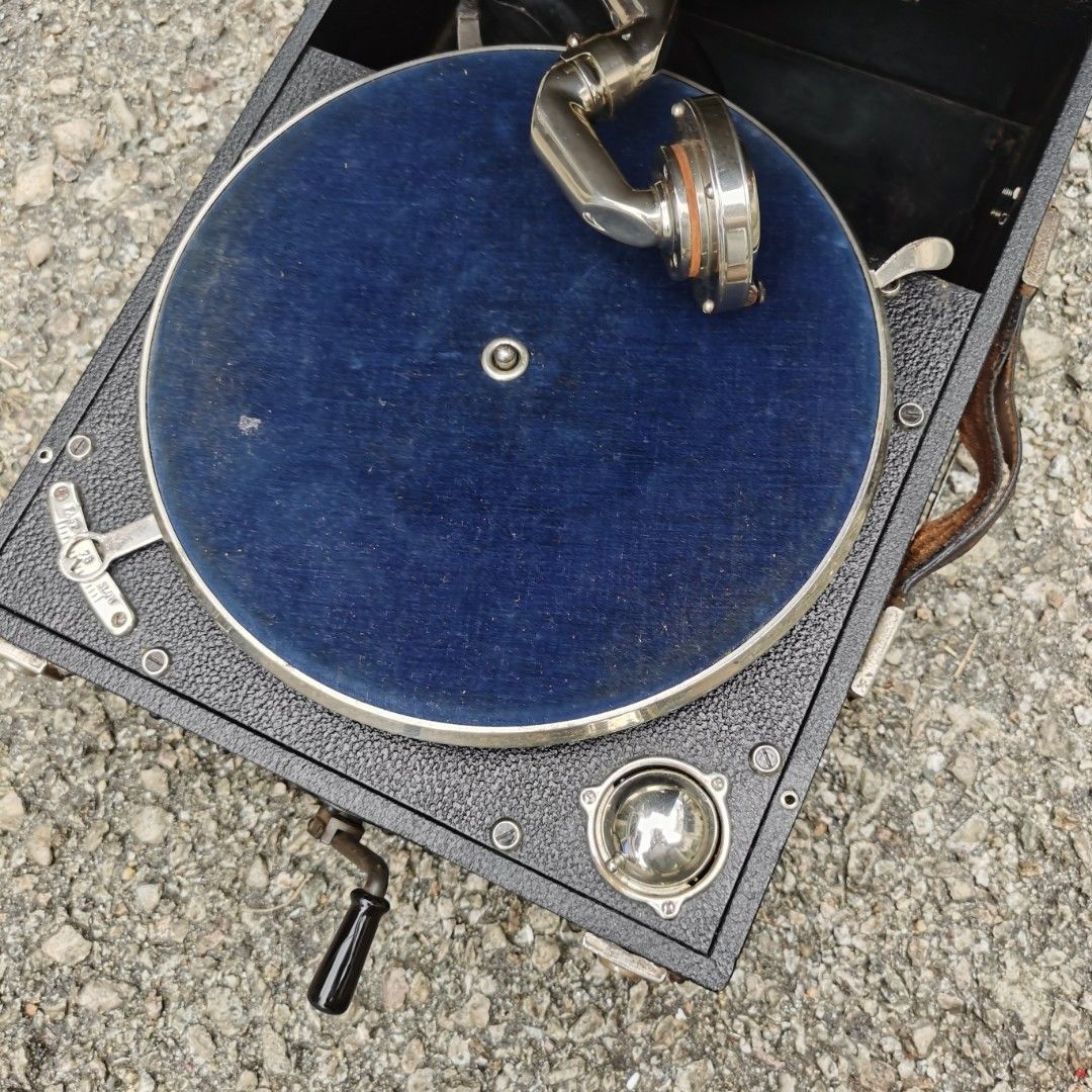 Genuine Antique 1930S Columbia Model 201 Portable Picnic Gramophone ...